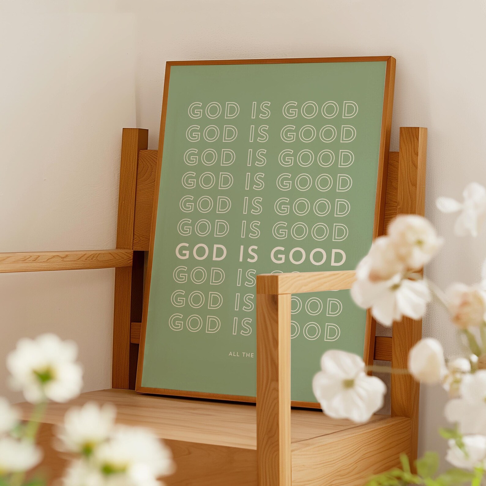 God is Good All the Time Print Aesthetic Scripture Youth Group Decor ...