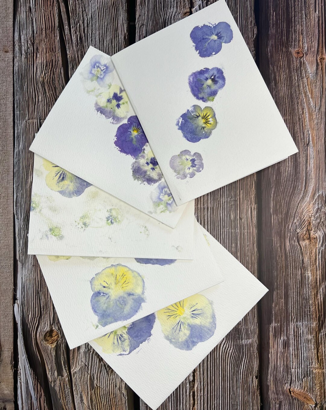 Hammered Flower Greeting Cards pack of 5 B Grade - Etsy