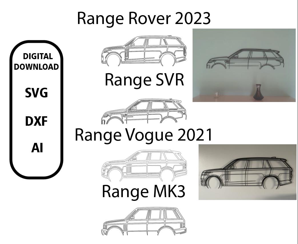 Range Rover Laser Cut Files – DXF, SVG, AI | Cnc & Laser Cutting ...