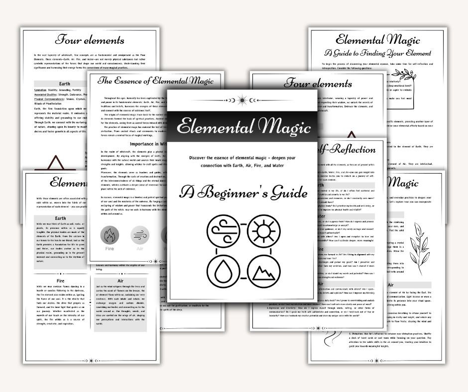 Elemental Magic Guide: Witchcraft Basics for Beginners (PDF) - Etsy