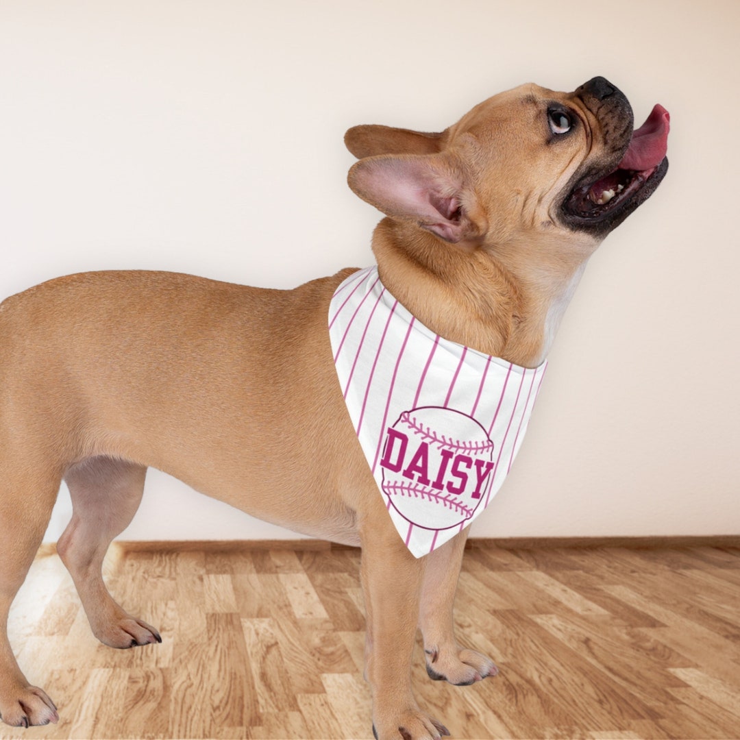 Personalized Baseball Dog Bandana Custom Baseball Bandana Dog Neckwear ...