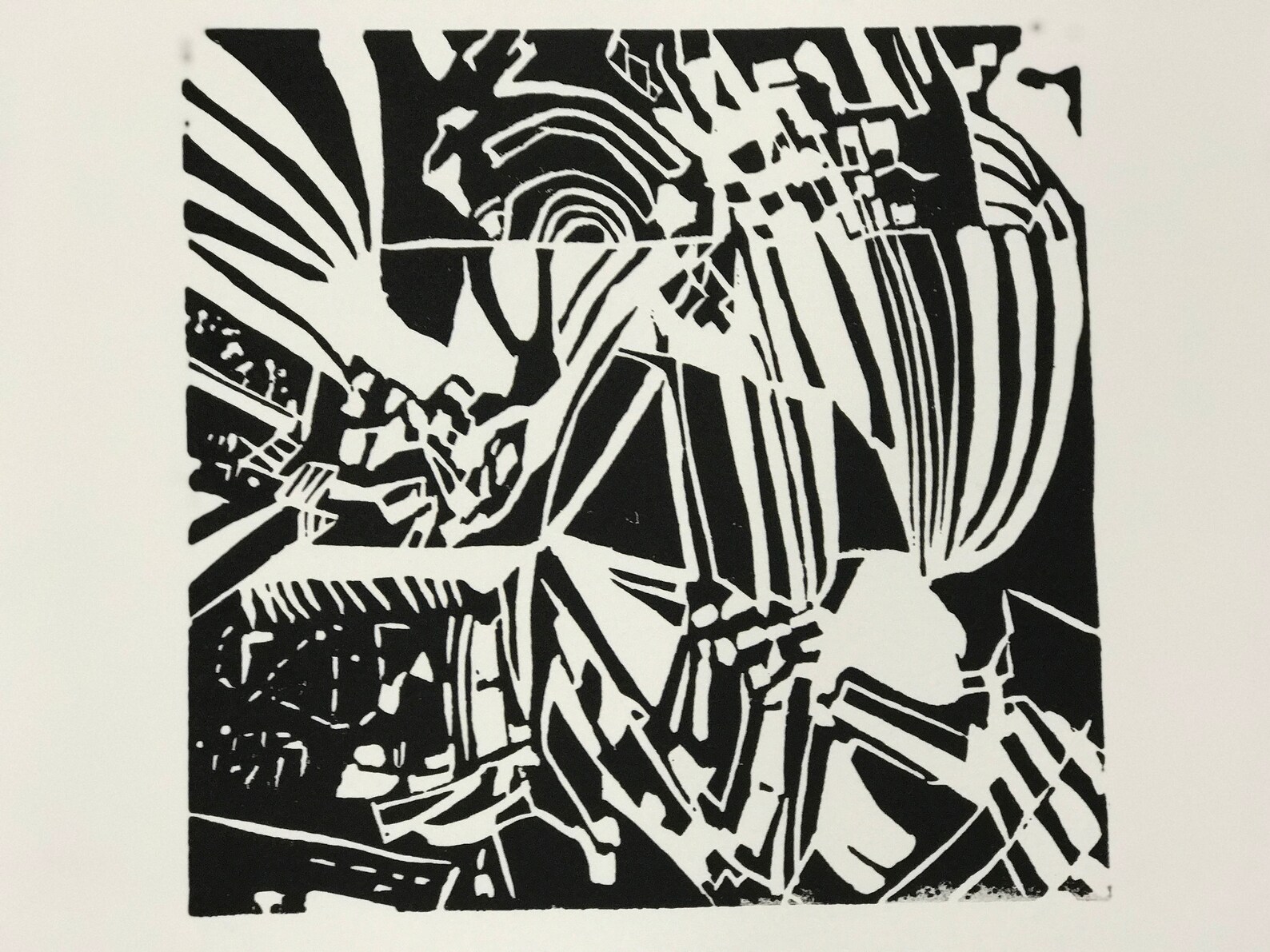 Linograbado, 7 x 7 Original hecho a mano impresión - Etsy España