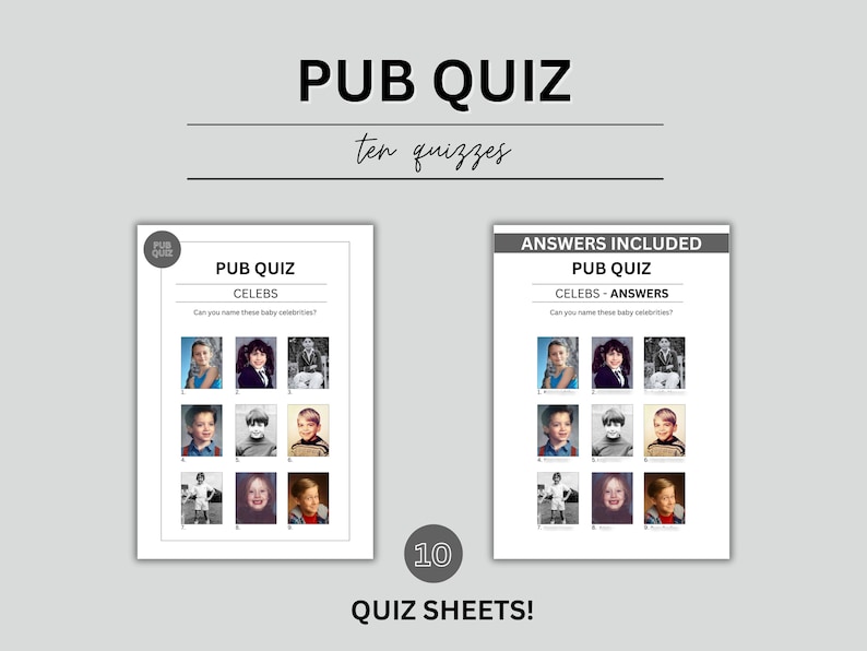 Pub Quiz Bundle, Trivia Games, Movie, Sports, TV (digital Download) - Etsy