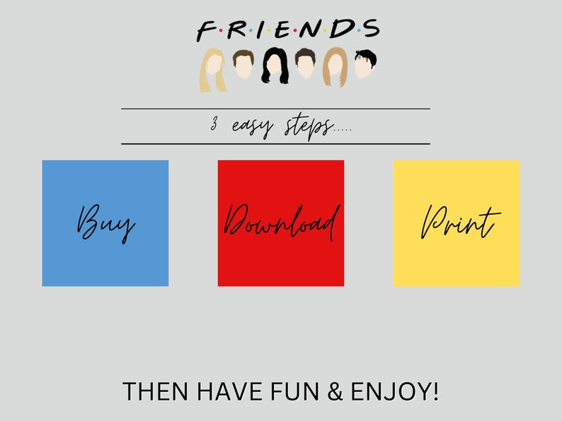 Friends TV Show Quiz Bundle, 10 Games (digital Download) - Etsy