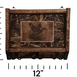 Key Holder Hooks Camo Mallard Duck Rustic Entryway Decor 6 Hooks - Etsy