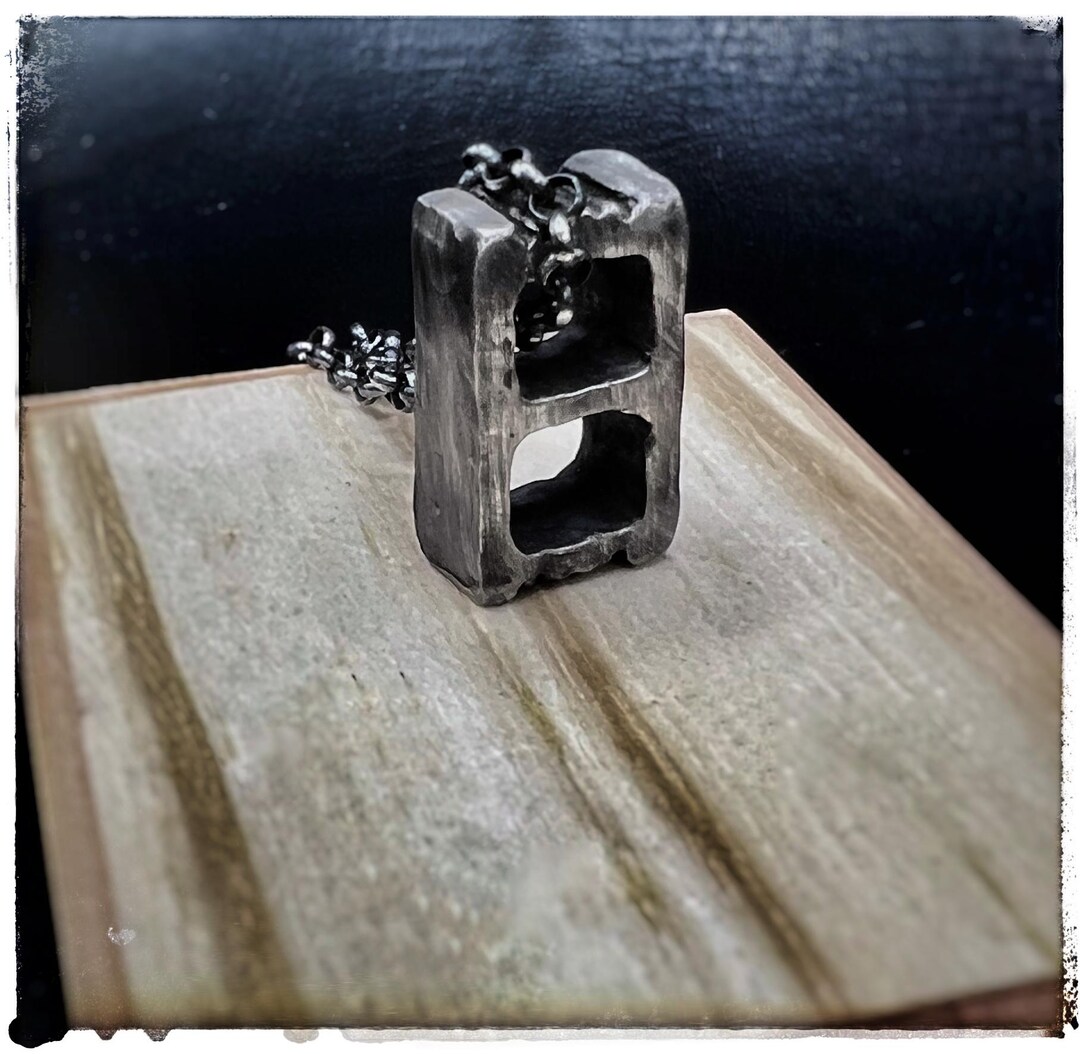 Cinder Block Necklace-minimalist Necklace-cinder Block Jewelry-unisex ...
