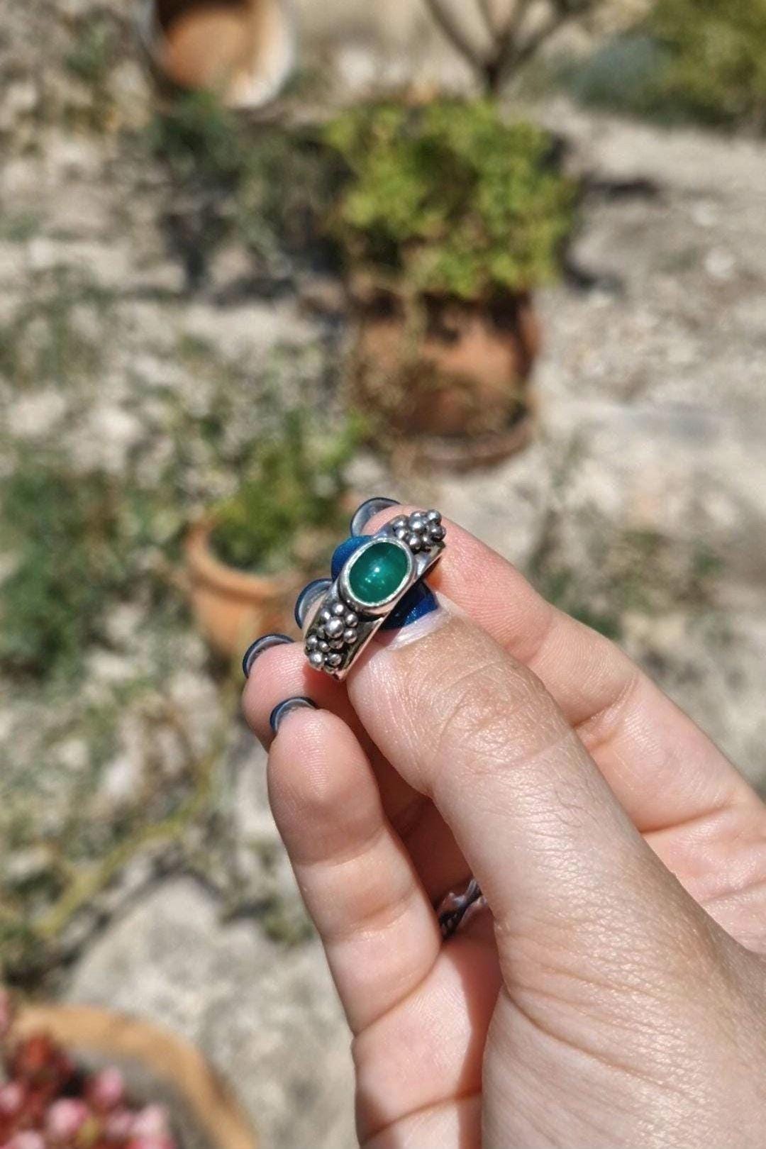 Granet Tsavorite Ring (custom Size) - Etsy