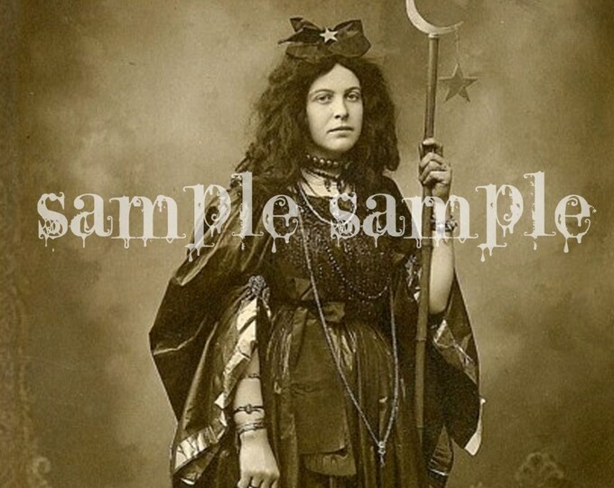 Instant DIGITAL DOWNLOAD VINTAGE Gypsy Witch Photograph Wiccan - Etsy