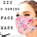 No Sew Face Mask Pattern Template, DIY EASY Mask Download, 3 Sizes ...
