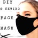 No Sew Face Mask Pattern Template, DIY EASY Mask Download, 3 Sizes ...