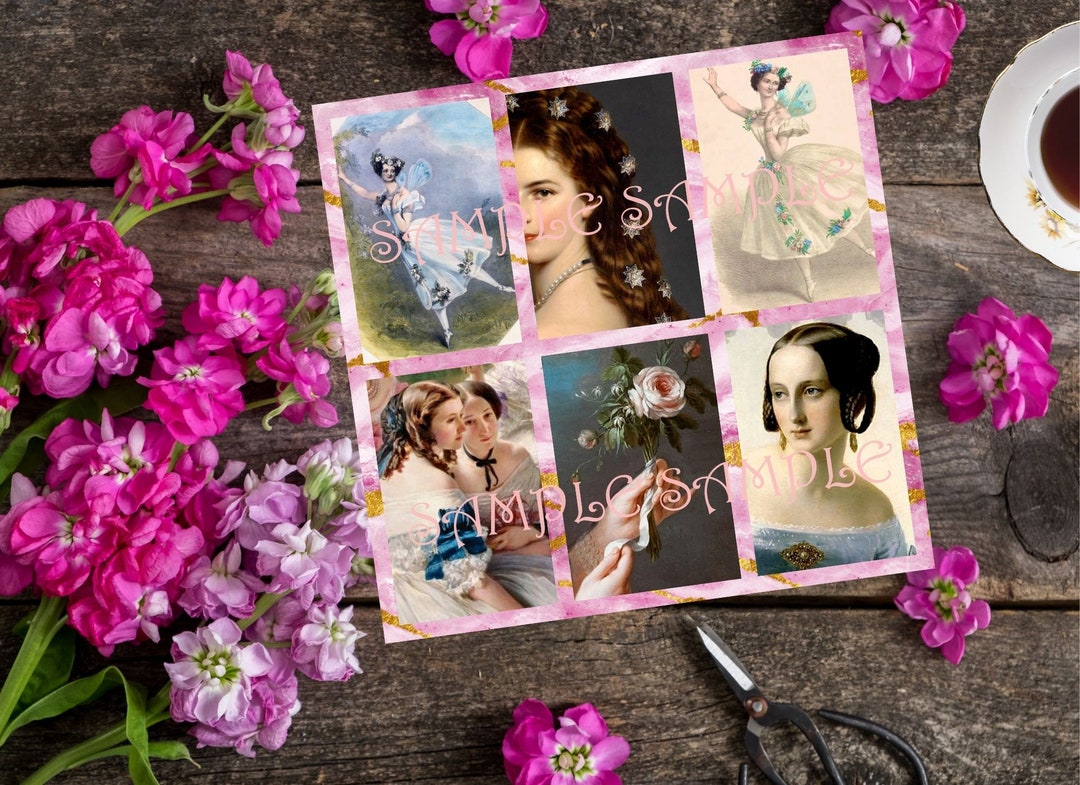 PRINTABLE Whimsical Victorian Women & Fairy Illustrations, Junk ...