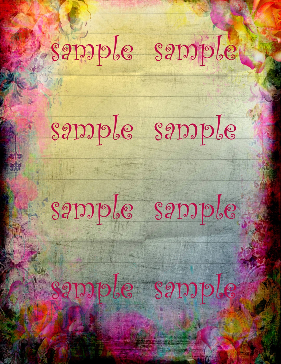 Journaling Page Instant DIGITAL Download Backgrounds Scrapbooking Paper ...