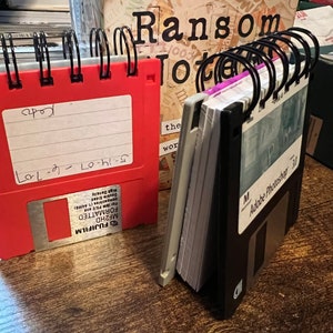 Vintage Computer Floppy Disk Notepad Journal, Nerd Geek Tech Gift, 90's ...