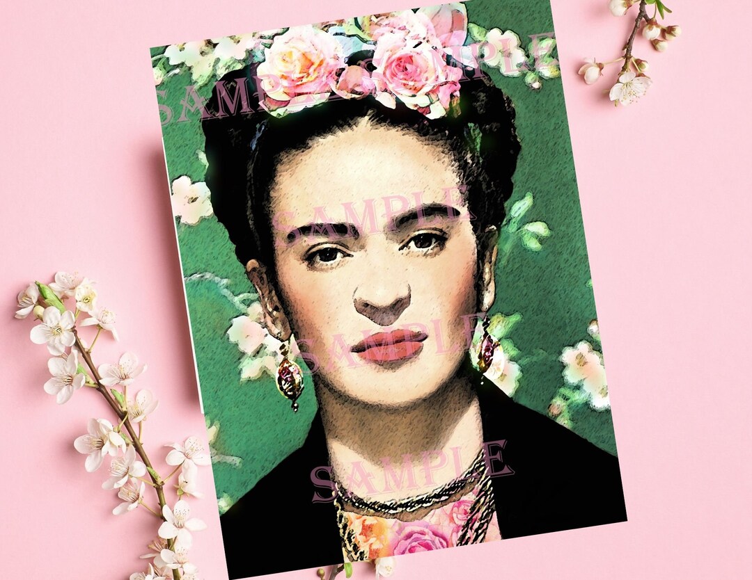 Printable Frida Kahlo Watercolor Painting, Instant Digital Download ...