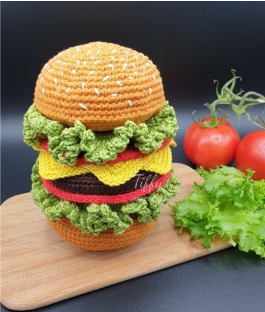 Cheeseburger Amigurumi Pattern - Etsy