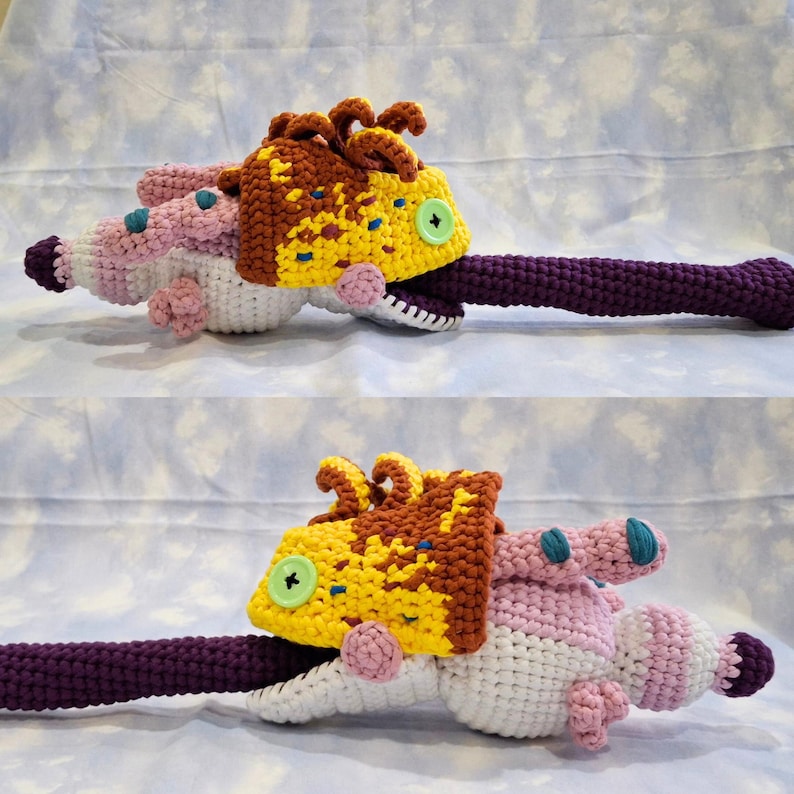 Crochet Pukei-pukei Plush: Monster Hunter MHW Charm, Cosplay Accessory ...