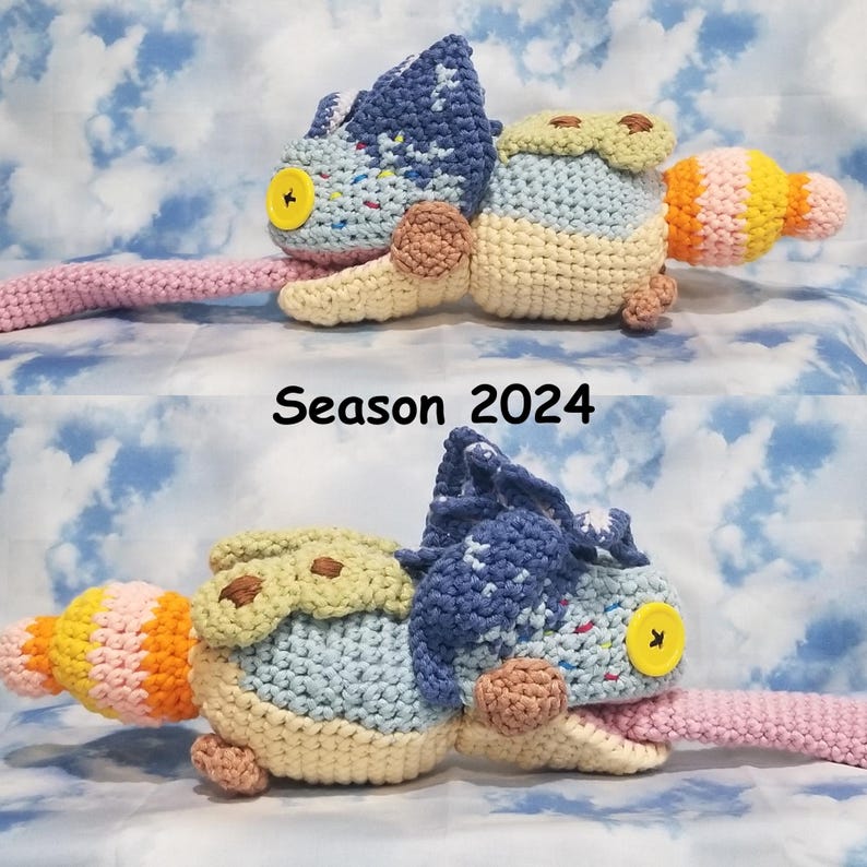 Crochet Pukei-pukei Plush: Monster Hunter MHW Charm, Cosplay Accessory ...