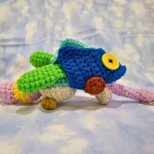 Chibi Crochet Monster Hunter Pukei-pukei Keychain Plush - Etsy