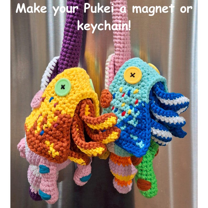 Crochet Pukei-pukei Plush: Monster Hunter MHW Charm, Cosplay Accessory ...