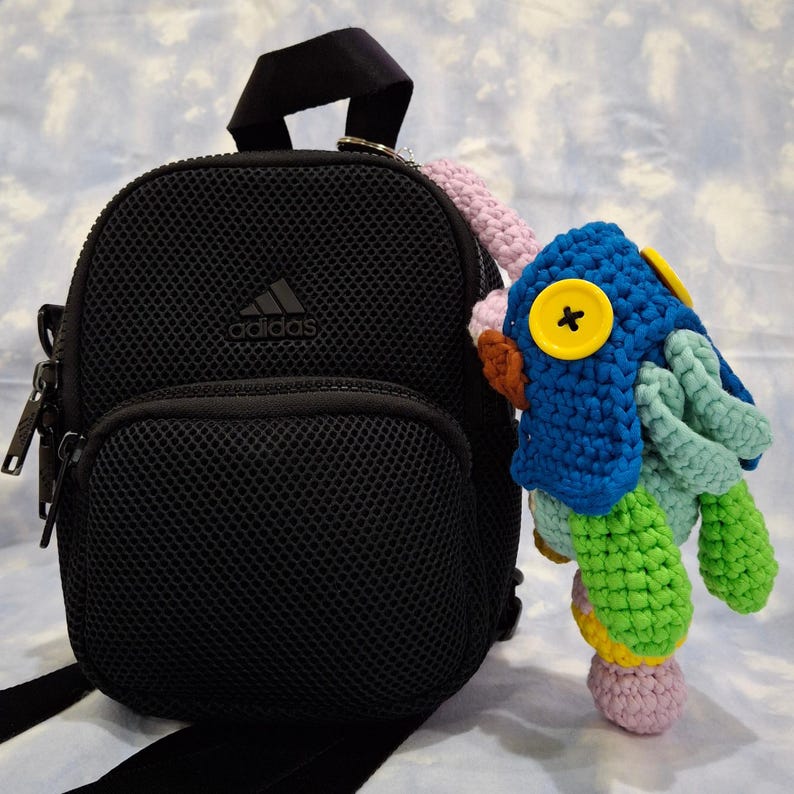 Chibi Crochet Monster Hunter Pukei-pukei Keychain Plush - Etsy