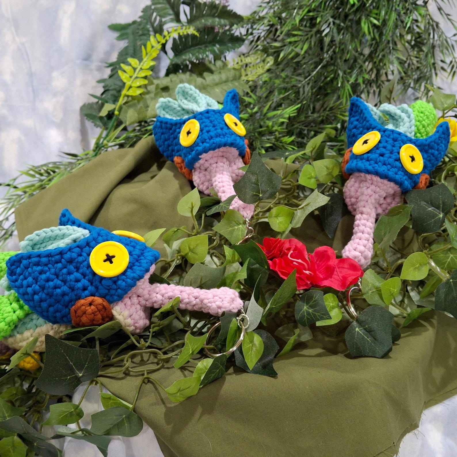 Chibi Crochet Monster Hunter Pukei-pukei Keychain Plush - Etsy