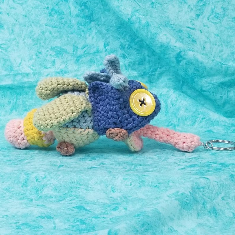 Chibi Crochet Monster Hunter Pukei-pukei Keychain Plush - Etsy