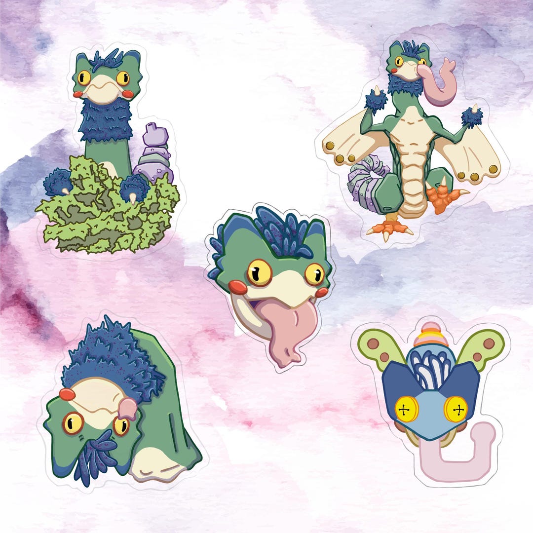 Pukei Pukei Monster Hunter Sticker: Waterproof Vinyl Decal, MHW Gaming ...