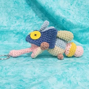 Chibi Crochet Monster Hunter Pukei-pukei Keychain Plush - Etsy