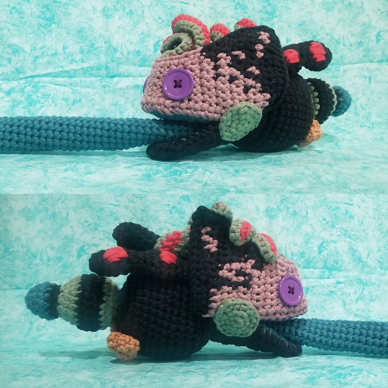 Crochet Pukei-pukei Plush: Monster Hunter MHW Charm, Cosplay Accessory ...