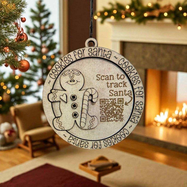 Interactive Elf Santa Tracker Ornament – NORAD QR Code, Collectible - Etsy