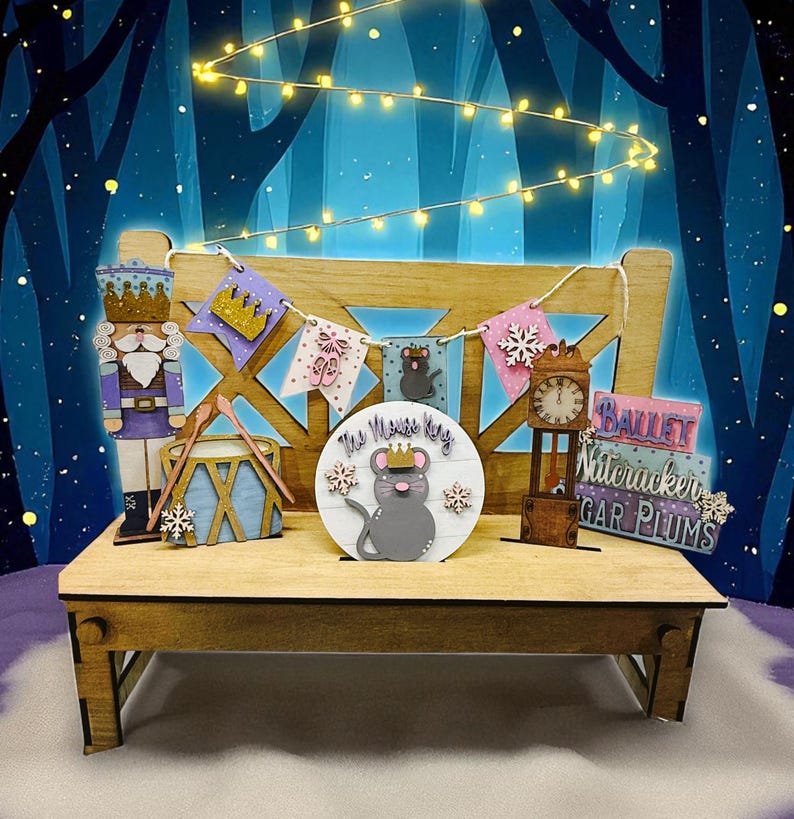 Nutcracker Ballet Bench Display DIY Kit: Holiday Decor - Etsy
