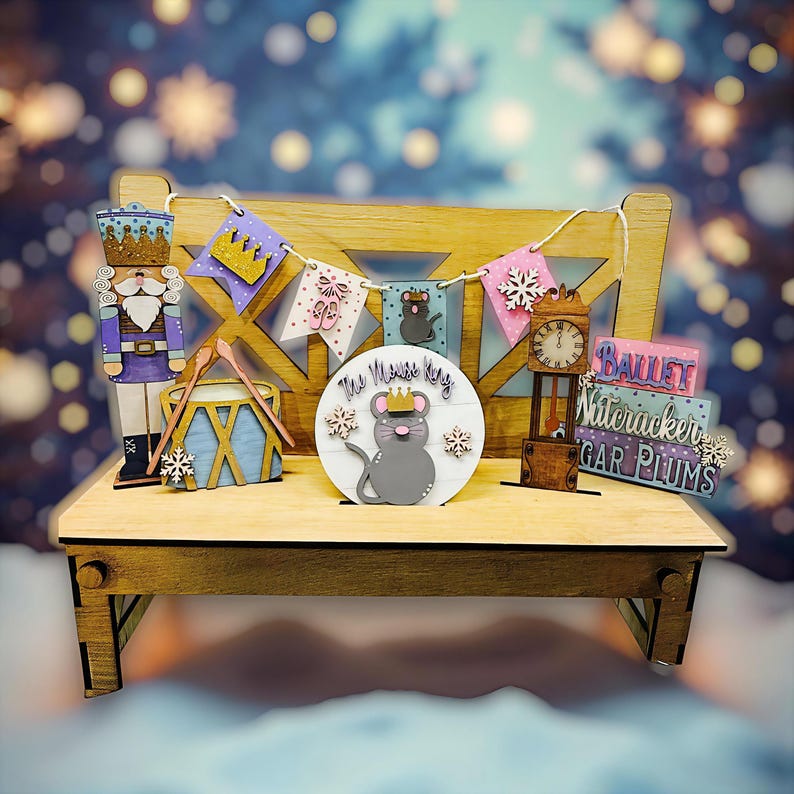 Nutcracker Ballet Bench Display Kit: Mouse King, Sugar Plum Fairy ...