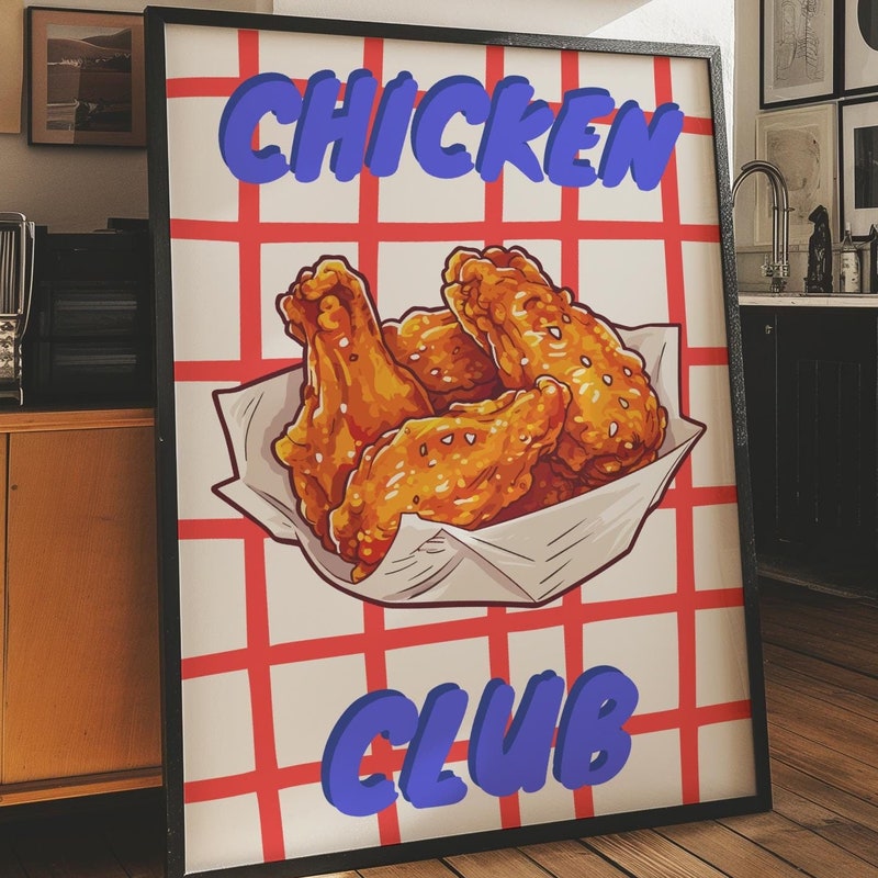 Chicken Poster - Etsy