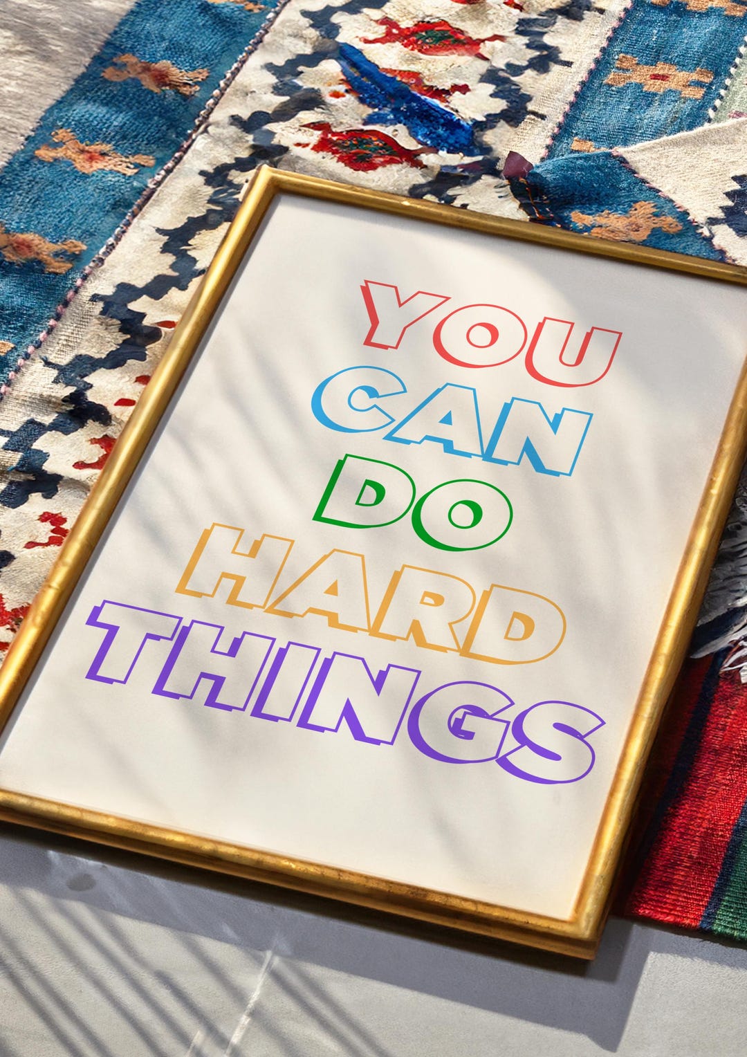 You Can Do Hard Things Print, Motivational Office Poster, Gifts for ...