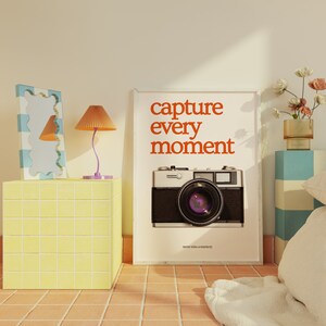 Capture Every Moment Print, Camera Print, Photography Wall Art, Gift ...