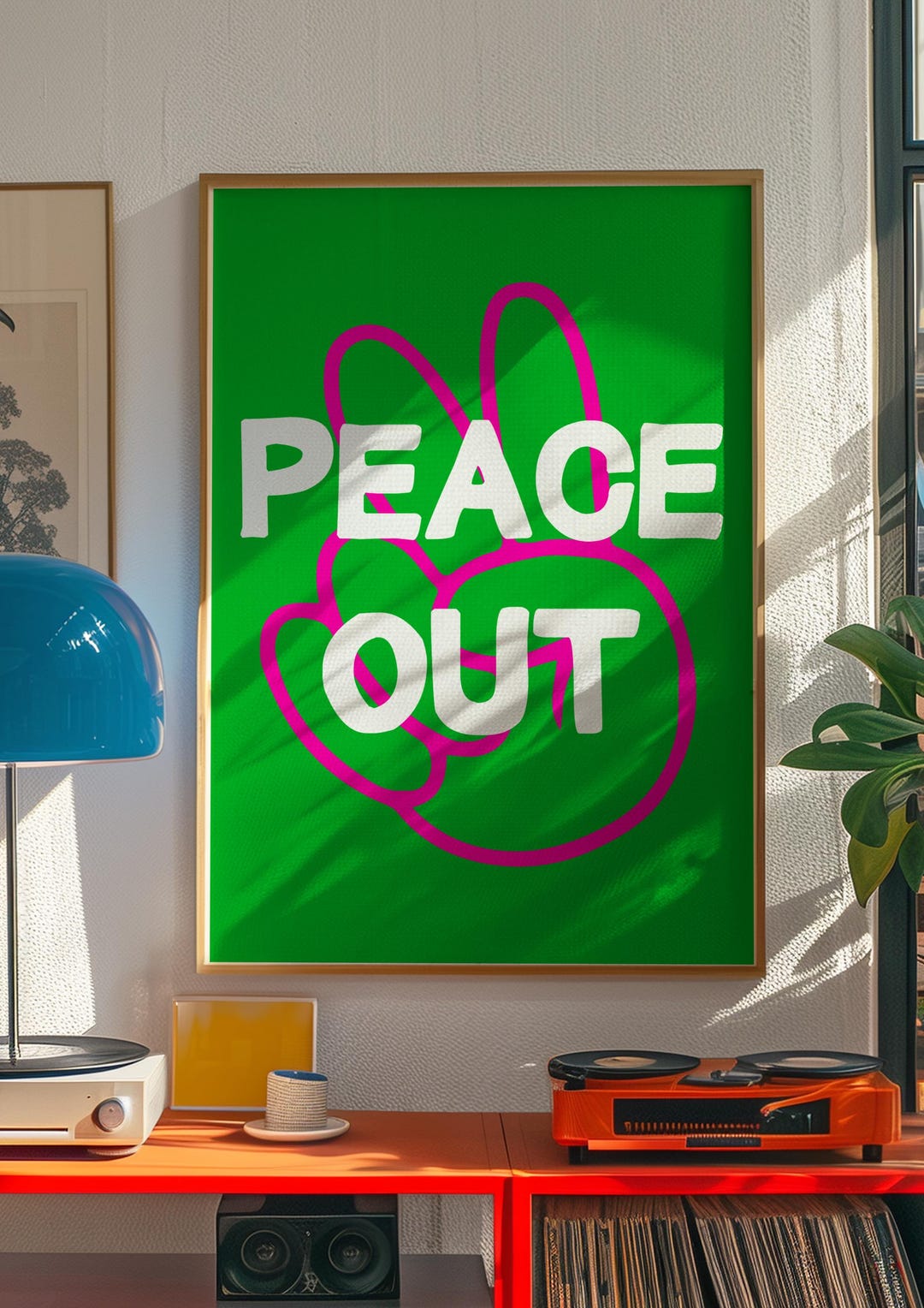 Peace Print, Peace Sign Poster, Bold Typography Decor, New Home Gift - Etsy