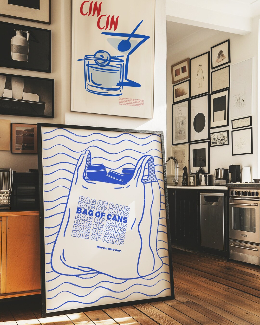 Beer Print Can of Lager Poster Thank You Plastic Bag Print Pint of ...