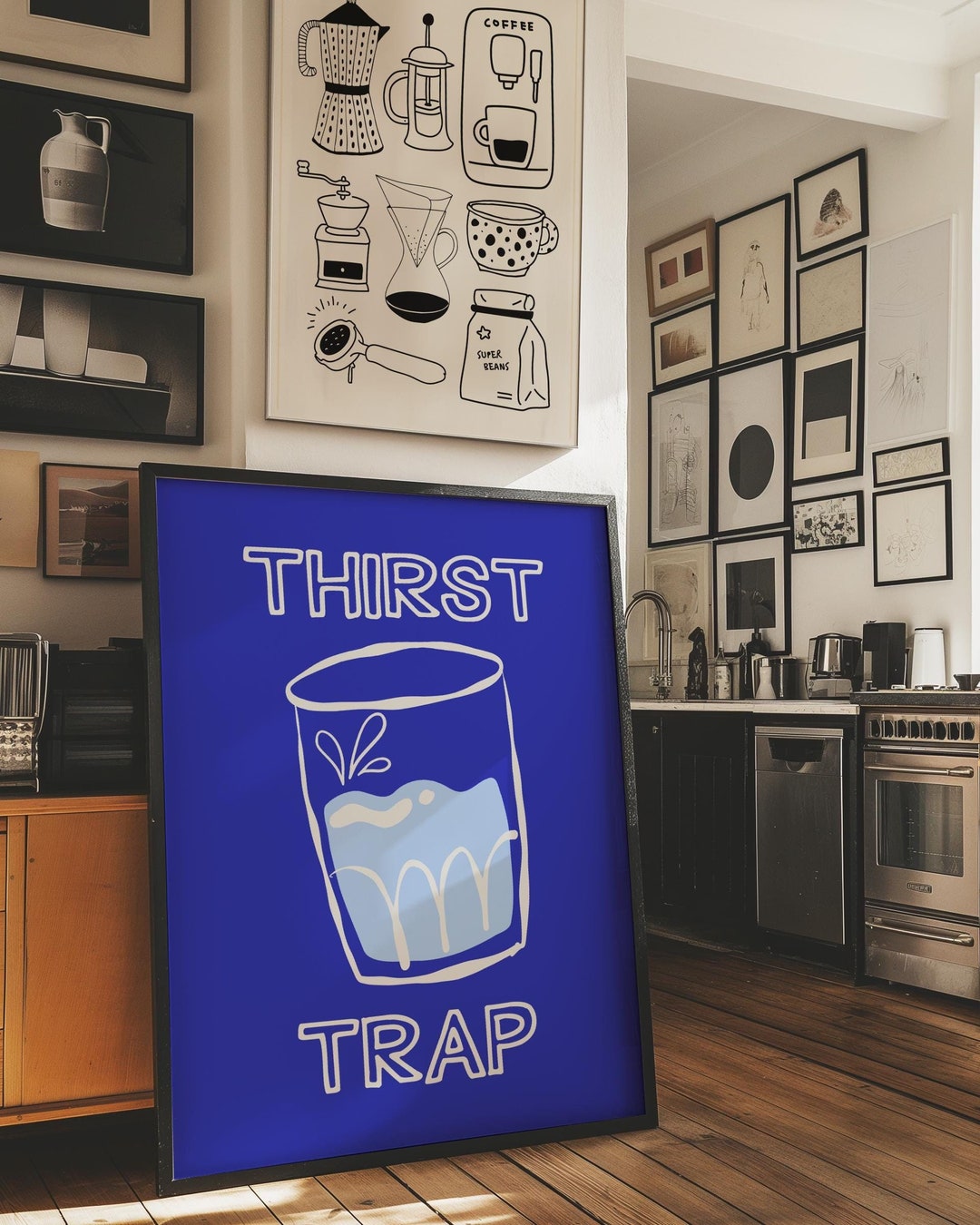 Thirst Trap Print, Stay Hydrated Poster, Glass of Water Wall Art - Etsy ...