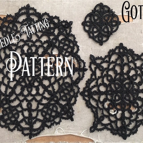 PDF Tatting Pattern Gothic Doily Pendant Ornament - Etsy