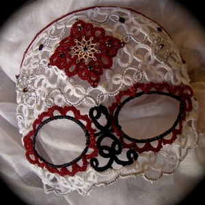 Tatted Sugar Skull Mask dia De Los Muertos - Etsy
