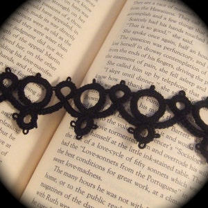 Tatted Lace Choker Necklace Gothic Cameo Lace - Etsy