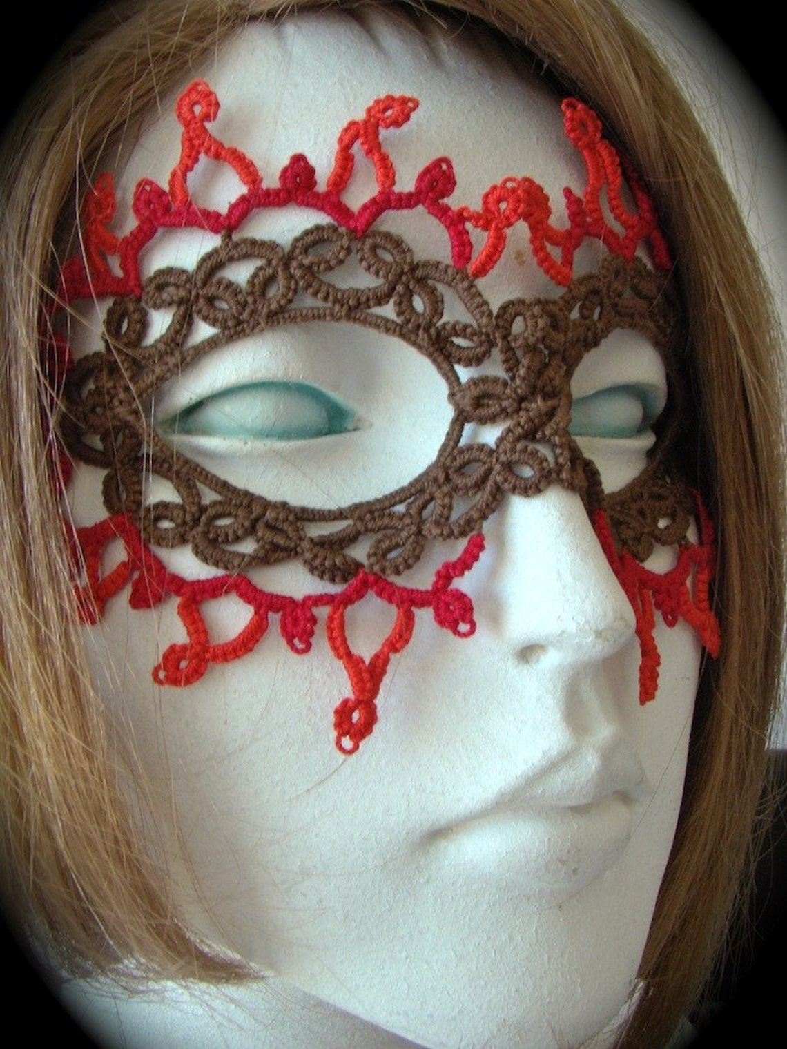 Tatted Lace Mask Chilly Down With the Fire Gang - Etsy
