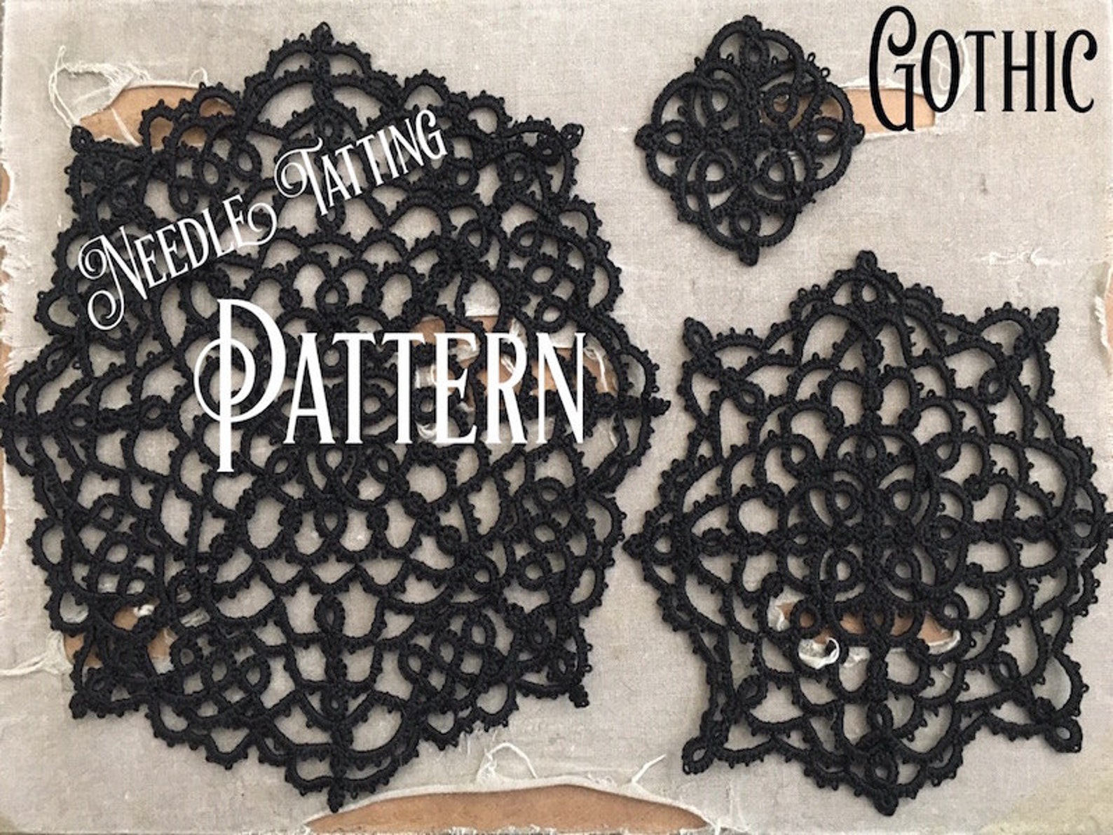 PDF Tatting Pattern Gothic Doily Pendant Ornament Small Doily - Etsy