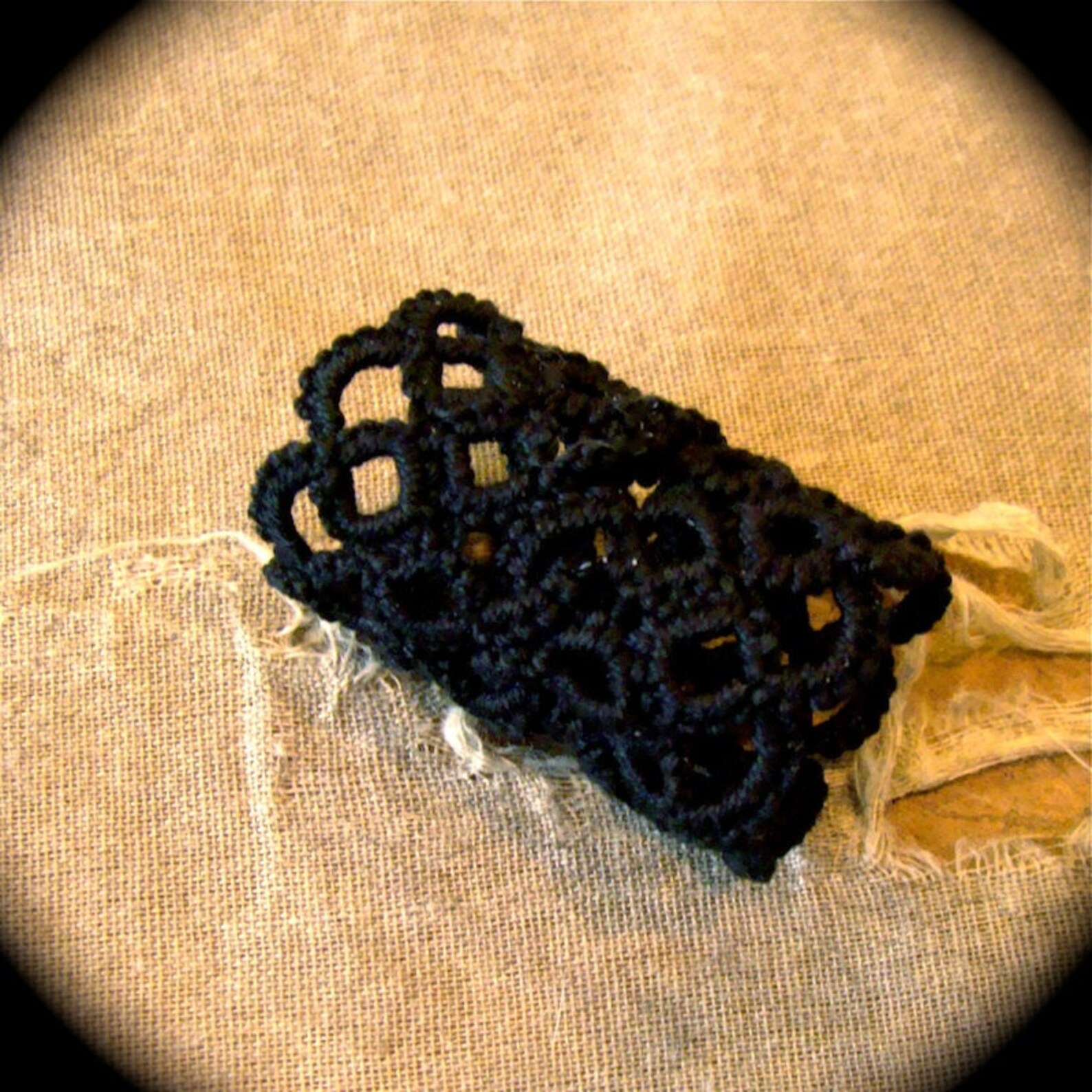 Tatted Lace Ring Double Wide Weave - Etsy