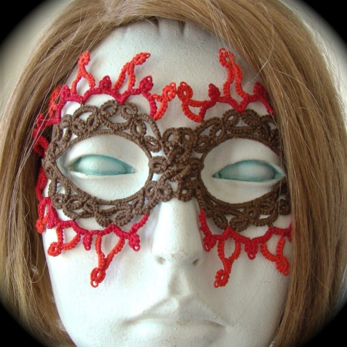 Tatted Lace Mask - Chilly Down With the Fire Gang - Etsy