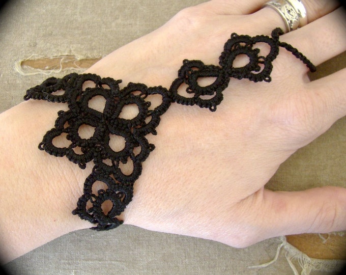 Tatted Slave Bracelet Petals | Etsy
