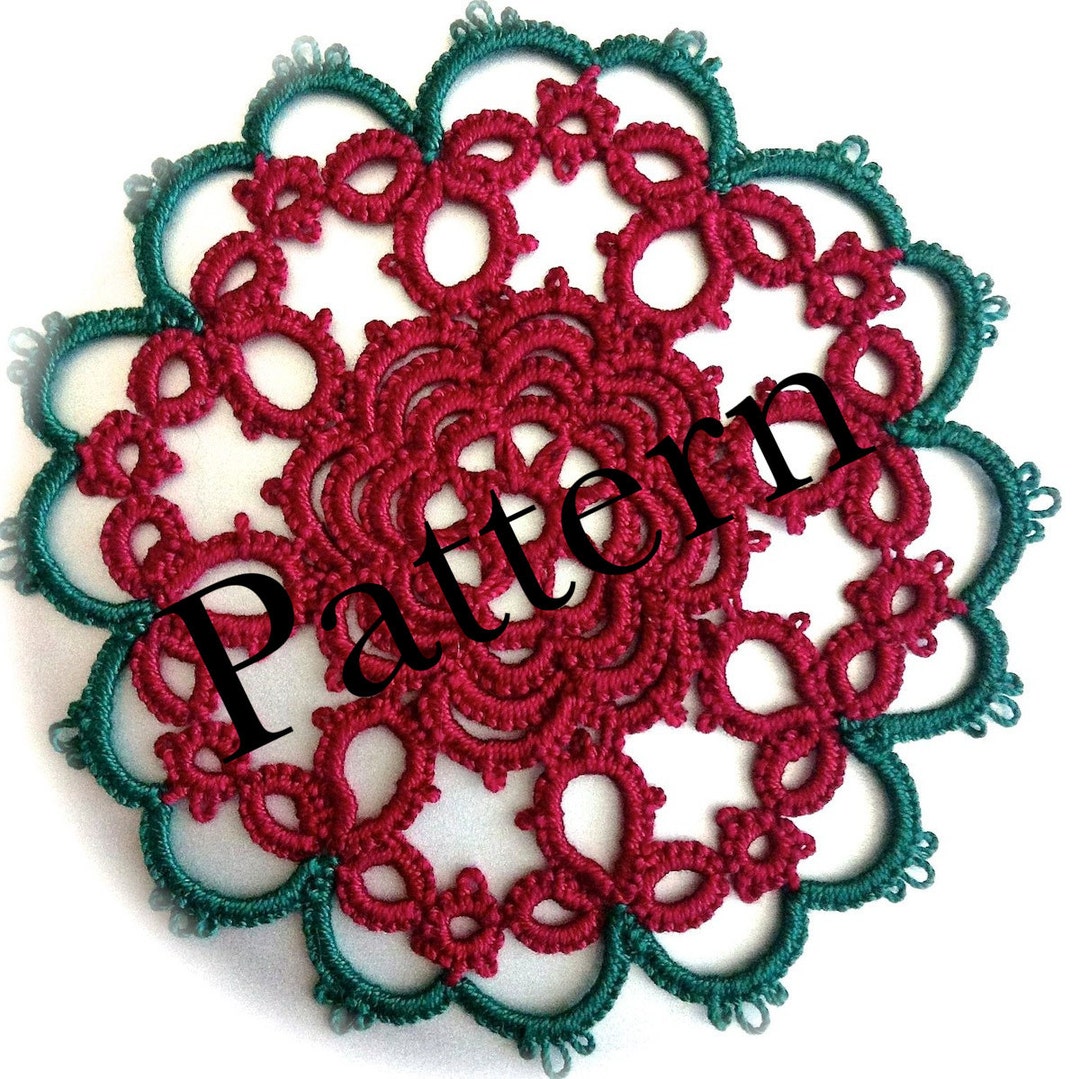 PDF Tatting Pattern - Christmas Rose Motif or Ornament - Etsy