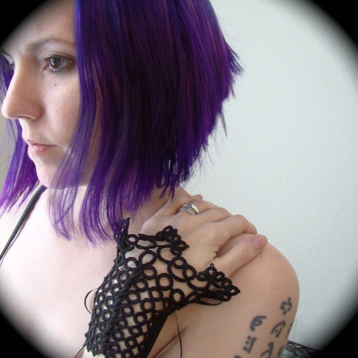 Tatted Lace Gauntlet Bracelet - Victorious - Etsy