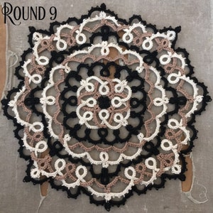 PDF Tatting Pattern - Gothic Doily - Pendant - Ornament - Small Doily ...