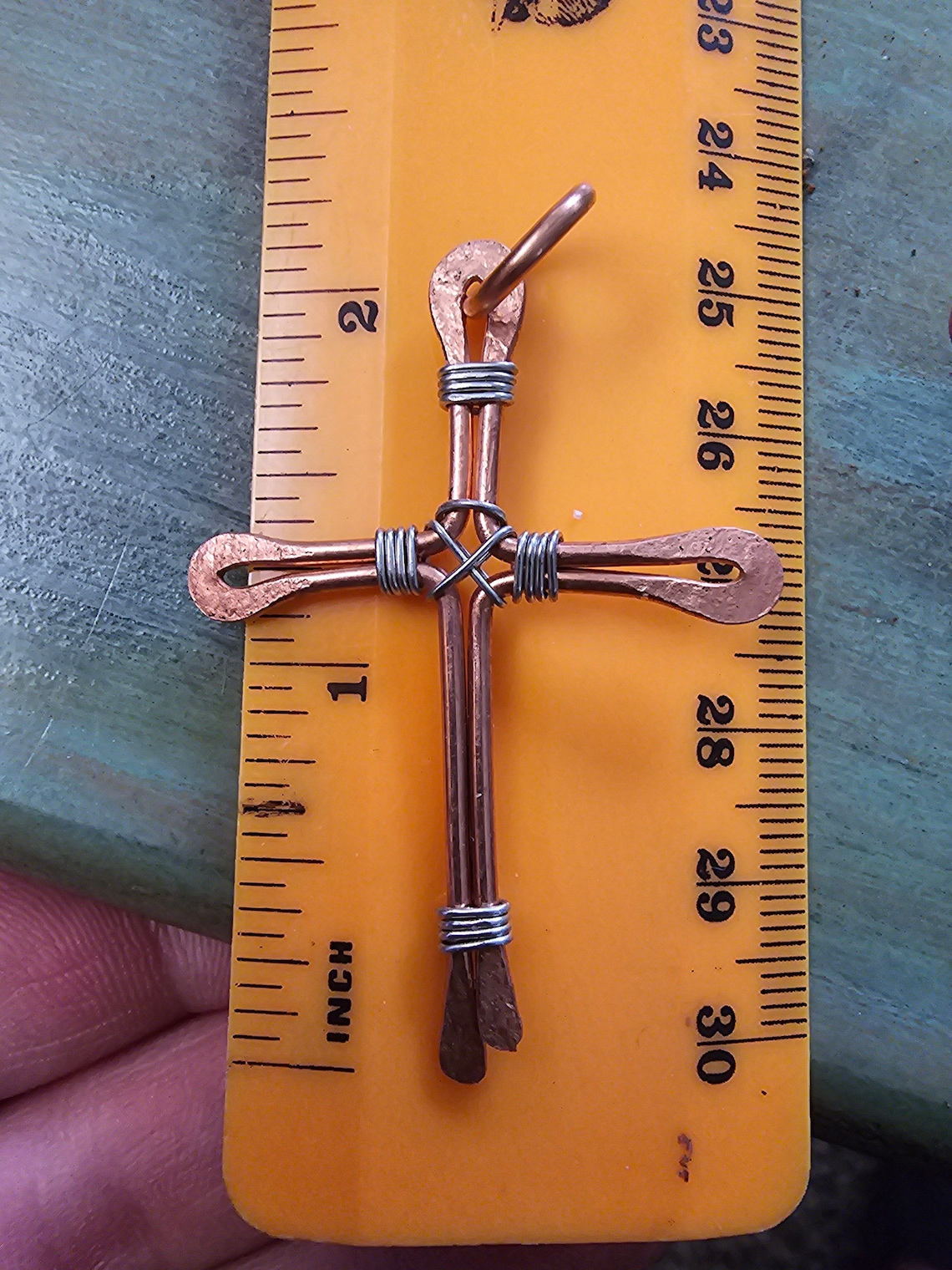 Wire Wrapped Cross Pendant - Etsy